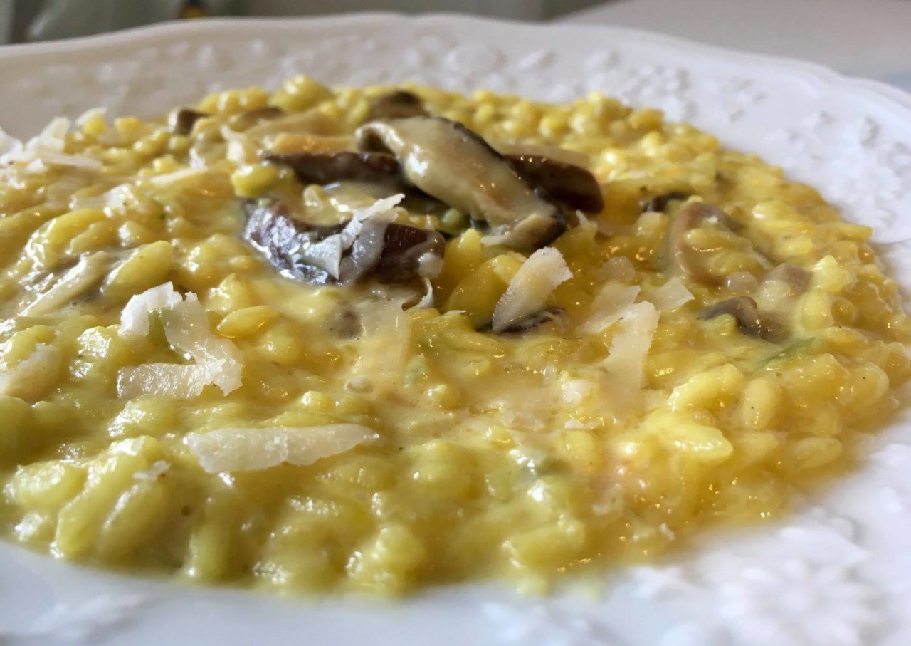 Porcini and Saffron Risotto | Damiani Sicilian Fine Dining